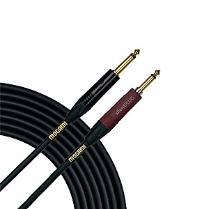 Mogami Gold INST Silent S-18 Guitar Instrument Cable, 1/4" TS Male Plugs, Gold Contacts, Straight Connectors with silentPLUG, 18 Foot