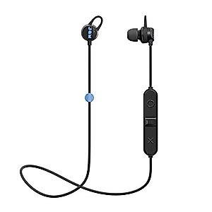 JAM Sweat Resistant Wireless Bluetooth Earbuds 6 Hour Playtime, Hands-Free Calling, Magnetic Cord Management, Lightweight Design Live Loose Sport Headphones Black