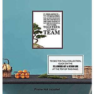 Team Office Wall Art Decor- Unique Motivational Gift for Boss, Manager - UNFRAMED Photo 8X10 - Inspirational Teamwork Quote Print