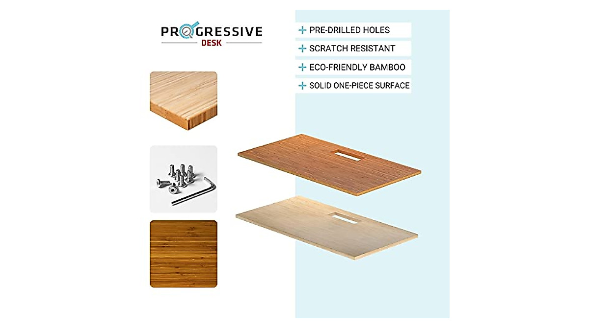 Standing Desk Bamboo top 72x30, Electric. Adjustable Height Large Stand ...