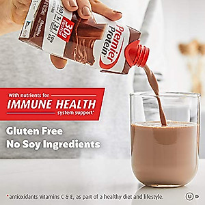 Premier Protein Shake, Chocolate, 30g Protein, 1g Sugar, 24 Vitamins & Minerals, Nutrients to Support Immune Health, 4 Count, 44 Fl Oz