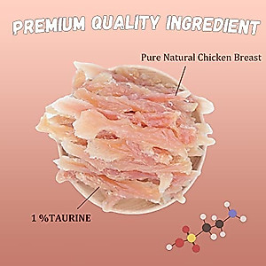 Pawmate Chicken Jerky Twist Strips for Dogs, Natural Healthy Low Fat Real Chicken Cuts Training Dog Treats with Taurine 11oz