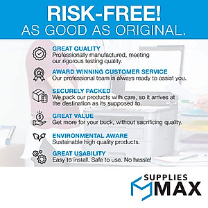 SuppliesMAX Compatible MICR Replacement for Canon LBP-6300/6670/MF-414/419/5850/5950/6180DW Toner Cartridge (5/PK-2300 Page Yield) (Type 719) (CRG-719_5PK)