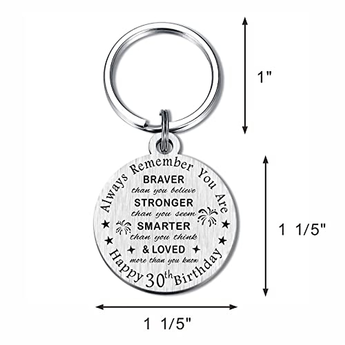 SOUSYOKYO 30th Birthday Gifts for Women Men 1993 Keychain, Female 30 Years Old Birthday Gifts ideas, Male Happy 30th Birthday Decoration Stuff Present