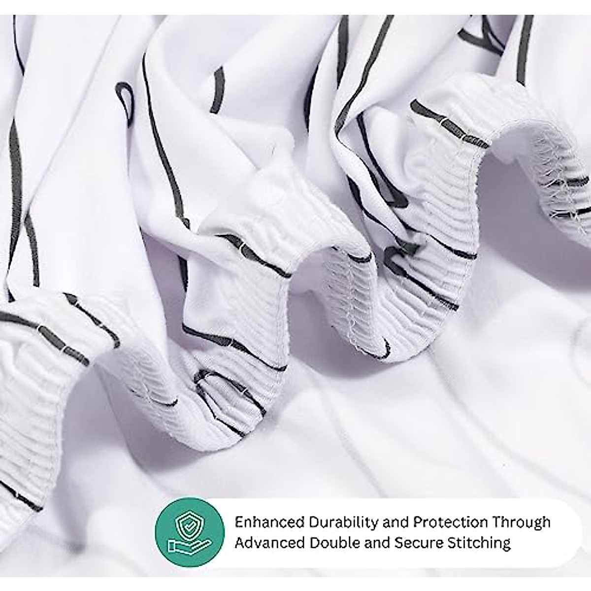 TansyPanda Bassinet Sheets for Halo Bassinest Swivel, Flex, Glide, Premiere and Luxe Series Sleeper, Pack of 3, 33 X 17 Inch, Ultra Soft, Snug Fit, Unisex Boys Girls, Gray White (Ocean Fish Theme)