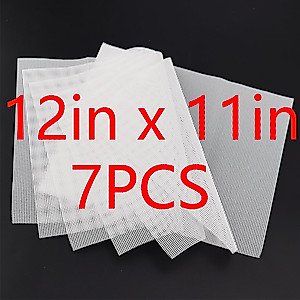 Kispog Dehydrator Sheets for NESCO FD-7SSD, 7 pcs/sets 12x11 inch Mesh Silicone Dehydrator sheets.