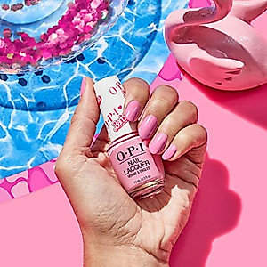 OPI Nail Lacquer, Opaque Crème Finish Pink Nail Polish, Up to 7 Days of Wear, Chip Resistant & Fast Drying, 3 Barbie Limited Edition Collection, Feel the Magic, 0.5 fl oz