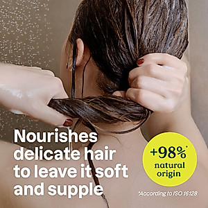 ATTITUDE Hair Conditioner for Sensitive Dry Scalp, Soothing Oat, Naturally Derived Ingredients, Dermatologically Tested, Vegan Detangler, Extra Gentle, Unscented, 8 Fl Oz