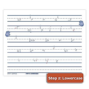 Mead See and Feel Learn to Letter w/Guidelines, 40 Sheets Per Book, PK-1, 10" x 8", White