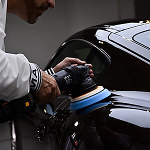 ShineMate Cordless Orbital Polisher Kit with Brushless Motor 5 Inch 15 MM Throw, Portable Li-ion System Buffer Polisher 2000-5000 OPM With 2pcs 18V 5Ah Batteries