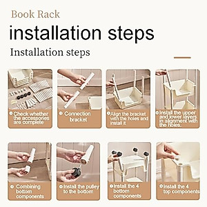 Storage Rolling Cart, 2/3/4 Tiers Moving Cart, Foldable Utility Cart, Multi Functional Rolling Drawer Cart, Rolling Storage Trolley with Wheel, Mobile Storage Organizer, Storage Cart for Books, Snack