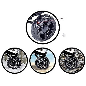 Stair climber Bigger Trolley, Trolley Black Foldable Shopping cart for Groceries with Wheels and Removable Bag and Rolling Personal Hand Truck Standard