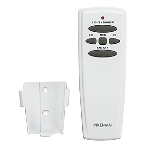 Universal Ceiling Fan Remote Control Kit Replacement for Hampton Bay Harbor Breeze Hunter Litex Westinghouse 3-Speed Light-Dimmer UC7030T UC7078T Fan-HD CHQ7078T L3H2010FANHD Fan-HD5 FAN-18R -Pikeman