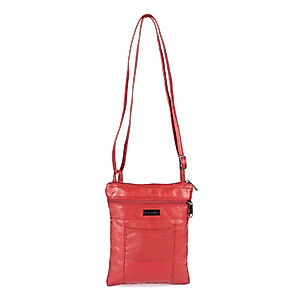 Marcellino Astrid Women's Crossbody Bag … (Red)