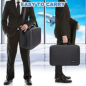 Carrying Case for PS5, Hard Shell Travel Protective PS5 Storage Bag Compatible with Playstation 5 and PS5 Digital Edition,Pro Controller,Headset,PS5 Host Base,Game Cards and Gaming Accessories