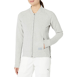 Puma Golf 2020 Women's Bomber Jacket, Light Gray Heather, x Small