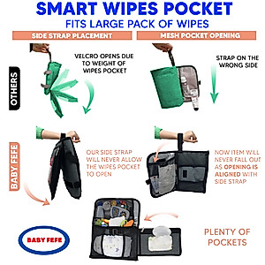 Baby Changing Pad with Wipes Pocket - Detachable Portable Changing Pad, A Comfy Diaper Changing Pad Gift for Newborn Boy & Girl