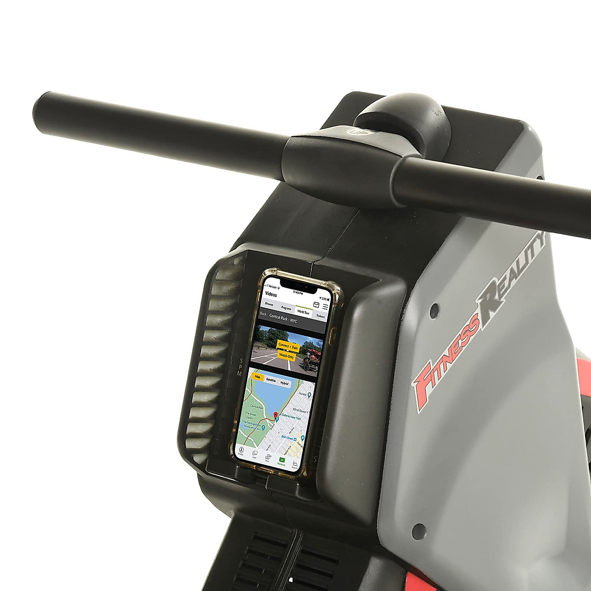 Air & Magnetic Rowing Machine with On Demand Coaching|14 Levels Dual Resistance| by Fitness Reality