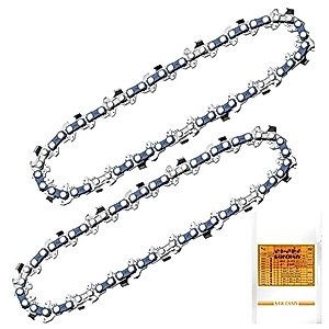 Saker Mini Chainsaw,4 Inch Portable Electric Chainsaw Cordless,Handheld Chain Saw Pruning Shears Chainsaw for Tree Branches, Courtyard, Household and Garden (Only 2*Chains)