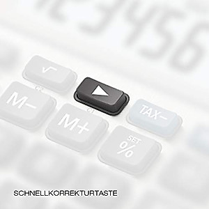 Casio CALCULATRICE DE Bureau MS-80 B, Solaire/Pile, Silver