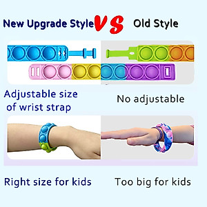 TOMOIN 30PCS Party Favors Pop Bracelets Fidget Toy Bracelet Multicolor Stress Relief Finger Press Halloween christmas Gift