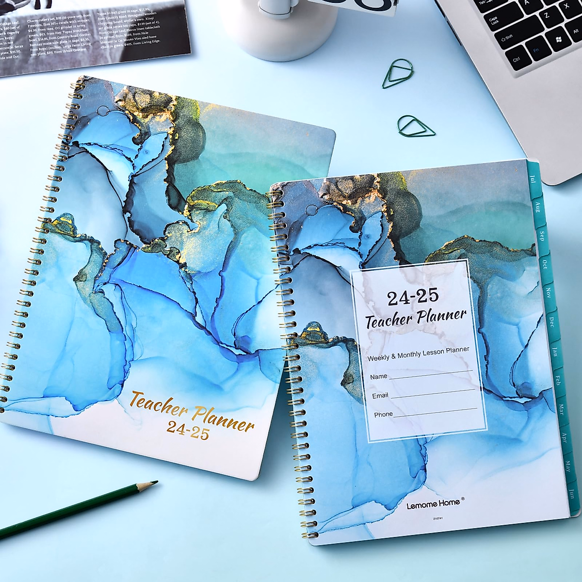 2024-2025 Teacher Planner - Teacher Lesson Planner from July 2024 to June 2025, 11" x 8.3", Weekly & Monthly Lesson Plan Book for Teachers