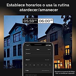 Philips Hue White Outdoor PAR38 13W Smart Bulbs (Philips Hue Hub required), 2 White PAR38 LED Smart Bulbs, Works with Alexa, Apple HomeKit and Google Assistant
