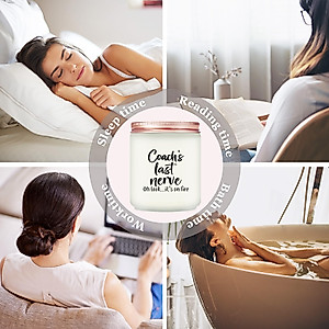 Risnoae Coach Gifts - Coach’s Last Nerve Candle - Appreciation Coach Gifts for Men Women - Christmas Birthday Gifts for Soccer Basketball Football Coach - Cheer Coach Gifts for Women