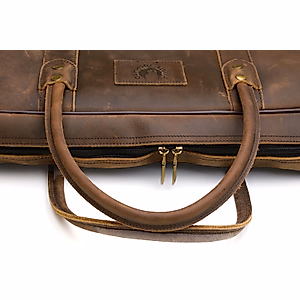 Yoshihiro Genuine Natural Leather Knife Culinary Bag Japanese Sushi Chef Tool (Brown)