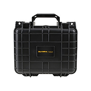 Olympia 10.47" Waterproof Hard Case with DIY Customizable Foam, Fit use of Gear, Equiment, Camera and so on