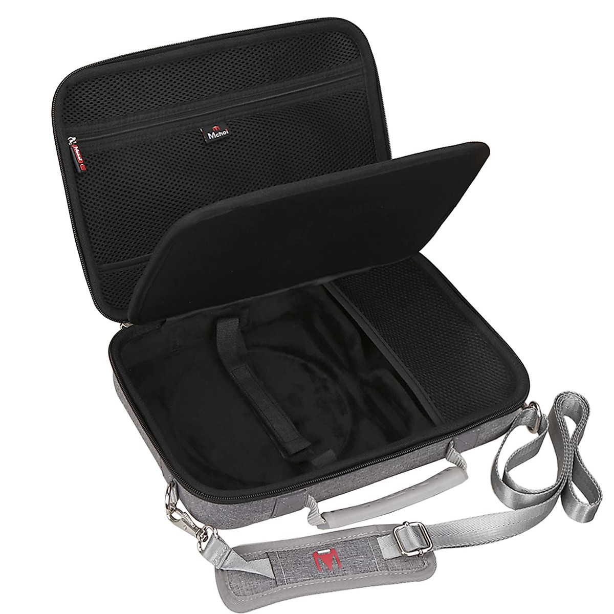 Mchoi Shockproof Carrying Case with Adjustable Shoulder Straps, for Apple Mac Mini M1 / Mac Mini M2, Apple Magic Keyboard & Magic Mouse, Case Only