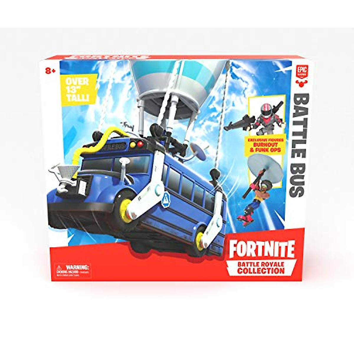 Fortnite Battle Royale Collection Battle Bus & 2 Exclusive Figures: Funk Ops & Burnout