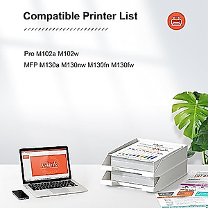 v4ink 4PK Compatible 17A Toner Cartridge Replacement for HP 17A CF217A Toner Cartridge Black Ink for HP Pro M102a M102w MFP M130nw M130fn M130fw M102 M130 M130a Printer