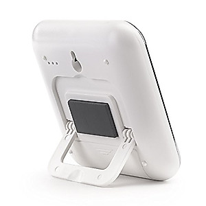 Polder Digital Kitchen Timer, Extra Large LCD Display, Magnet for Vertical Mounting and Tabletop Stand for Countertop, White