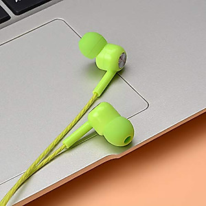 Gaweb Earphones, S32 Universal 3.5mm L-Shaped Wired Earbud for Phone - Black