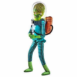 Spirit Halloween Mars Attacks! 6.5 Ft Martian Warrior Animatronic | Animated Decoration | IR Sensor Activated