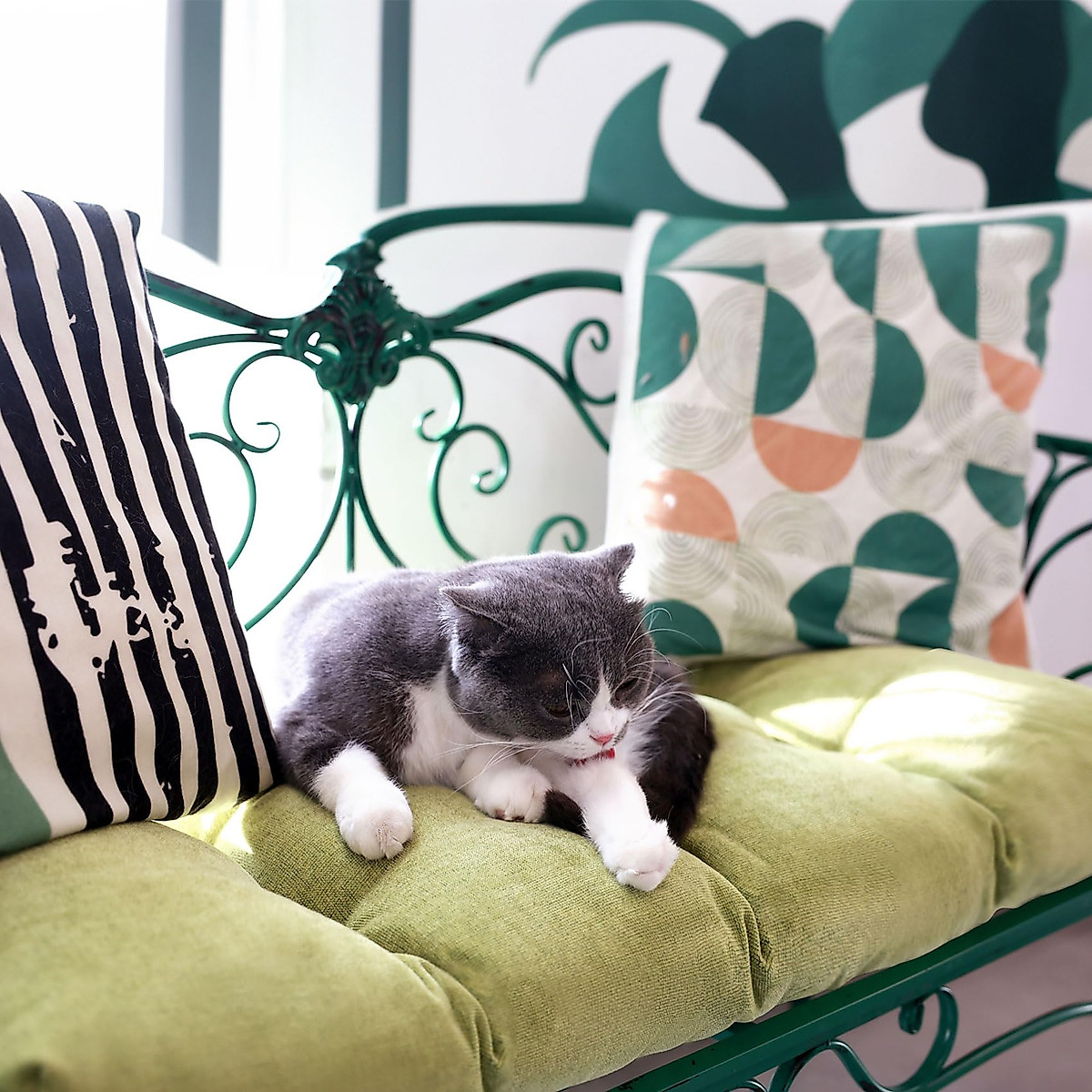 ENTROPOWER Custom Size Bench Cushions for Indoor Outdoor Non-Slip Tufted, Chair Cushion, Piano Seat Pads, Patio Sofa Water-Resistant Cushion, Made of High Density Sponge Comfortable and Durable