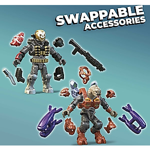 MEGA Halo Action Figure Building Toys Set, 20th Anniversary Character Collector Pack with 352 Pieces, 20 Poseable Articulation Figures, Kids or Adults (Amazon Exclusive)