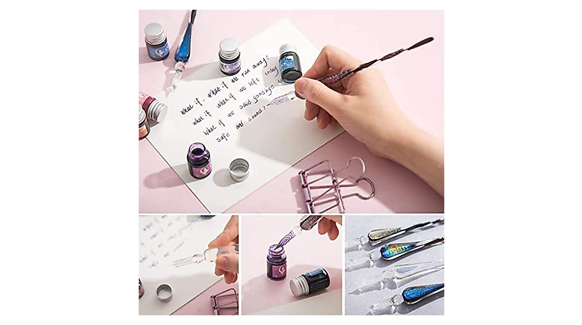 MKLPO Glass Dip Pen Set - Perfect for Calligraphy Lovers