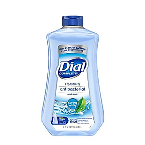 Dial Complete Antibacterial Foaming Hand Soap Refill, Spring Water, 32 Fl Oz