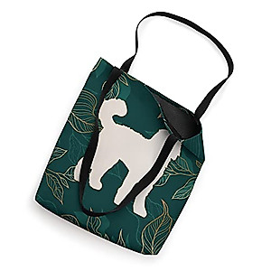 Cute Leaves Saint Berdoodle Green Mom Dad Dog Tote Bag