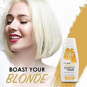 Punky Blondetastic 3-in-1 Color Depositing Shampoo & Conditioner with Shea Butter and Pro Vitamin B that helps Nourish and Strengthen Hair, 8.5 oz