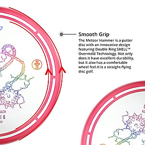 Yikun Disc Golf Putter Disk 170-175g Disk Golf Stuff for Outdoor Games All Professional Disc Golf Play Disc Golf Equipment (Red)