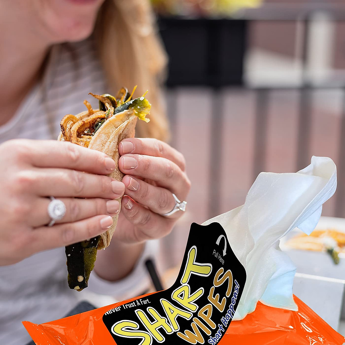 Gears Out Shart Wipes - Wet Wipes for Friends - Made in America, Pocket Size, Novelty