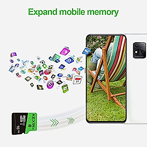 KEXIN 10 Pack Micro SD Card 16 GB 10 Pack Mini SD Card 16G Micro SDHC UHS-I Memory Cards Class 10 High Speed Micro SD Cards, C10, U1