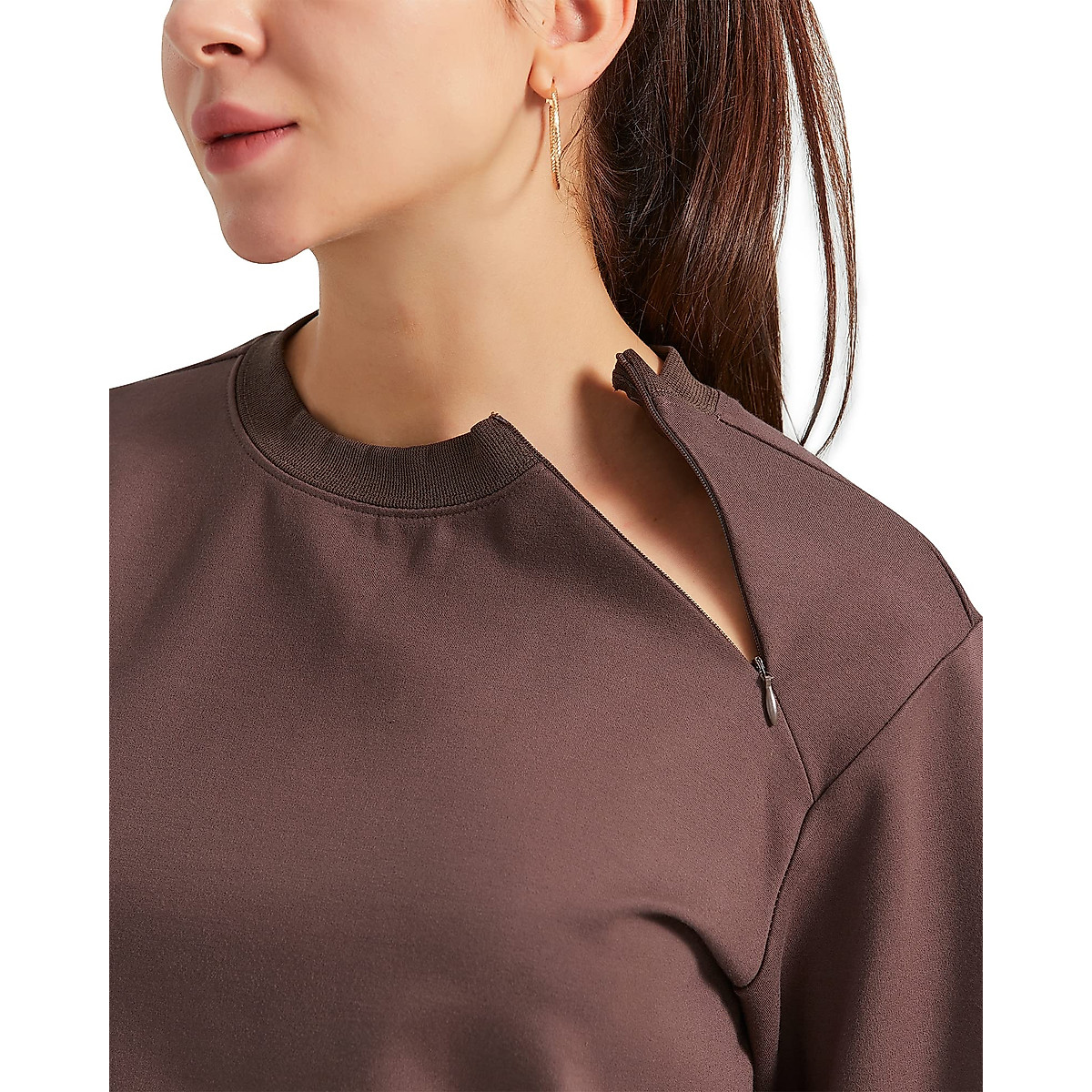 Asoran 2 Piece Tracksuit for Women, Jogging Outfits with Collar Zip, Women’s Long Sleeve Sweatshirts Lounge Pants with Zip