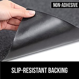 Gorilla Grip Wire Shelf Liners Set of 3 and Under Sink Mat, Wire Shelf Liner Size 14x24 in Clear, Waterproof Hard Plastic, Under Sink Mat Size 24x30 in Charcoal, Slip Resistant, 2 Item Bundle