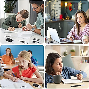 100 Pieces Ink Pen Refills Replaceable Ballpoint Pen Refills Black Ink Refills 0.7mm Smooth Writing Pen Refills for Retractable Pens Office School Supplies (Black)