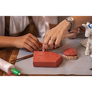 Jovi Air-Dry Modeling Clay; 8.8 oz. Terracotta, Non-staining, Perfect for Arts and Crafts Projects