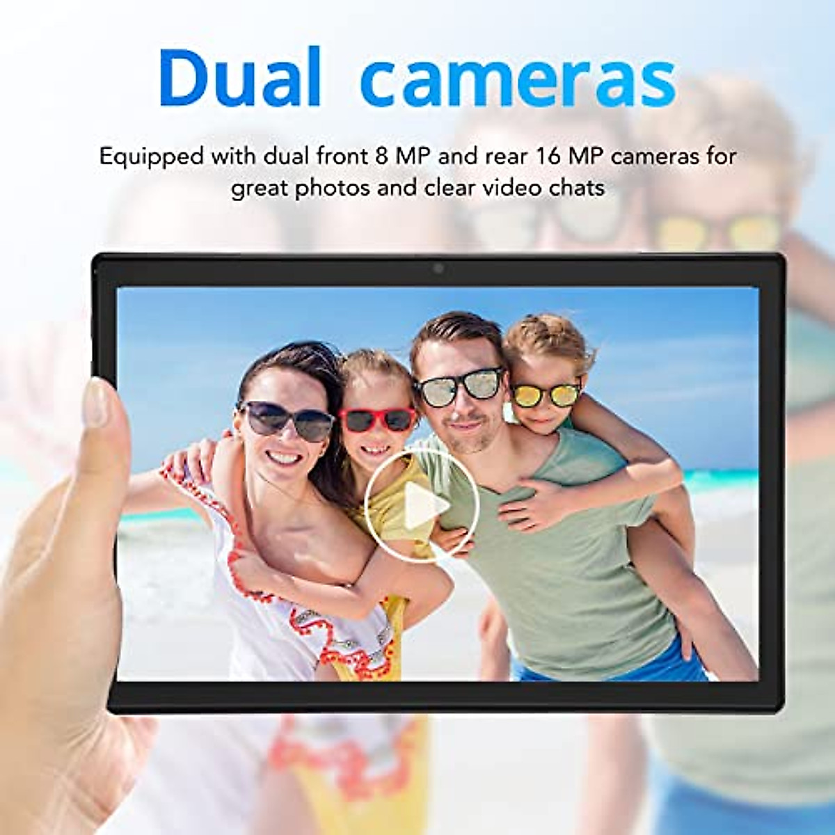 Android 12 Tablet 10.1 Inch Smart Tablet, Octa Core CPU 12GB RAM 256GB ROM, Support 4G LTE, 2.4G 5G Dual Band WiFi, 8MP Front and 16MP Rear Cameras (Iron Gray)